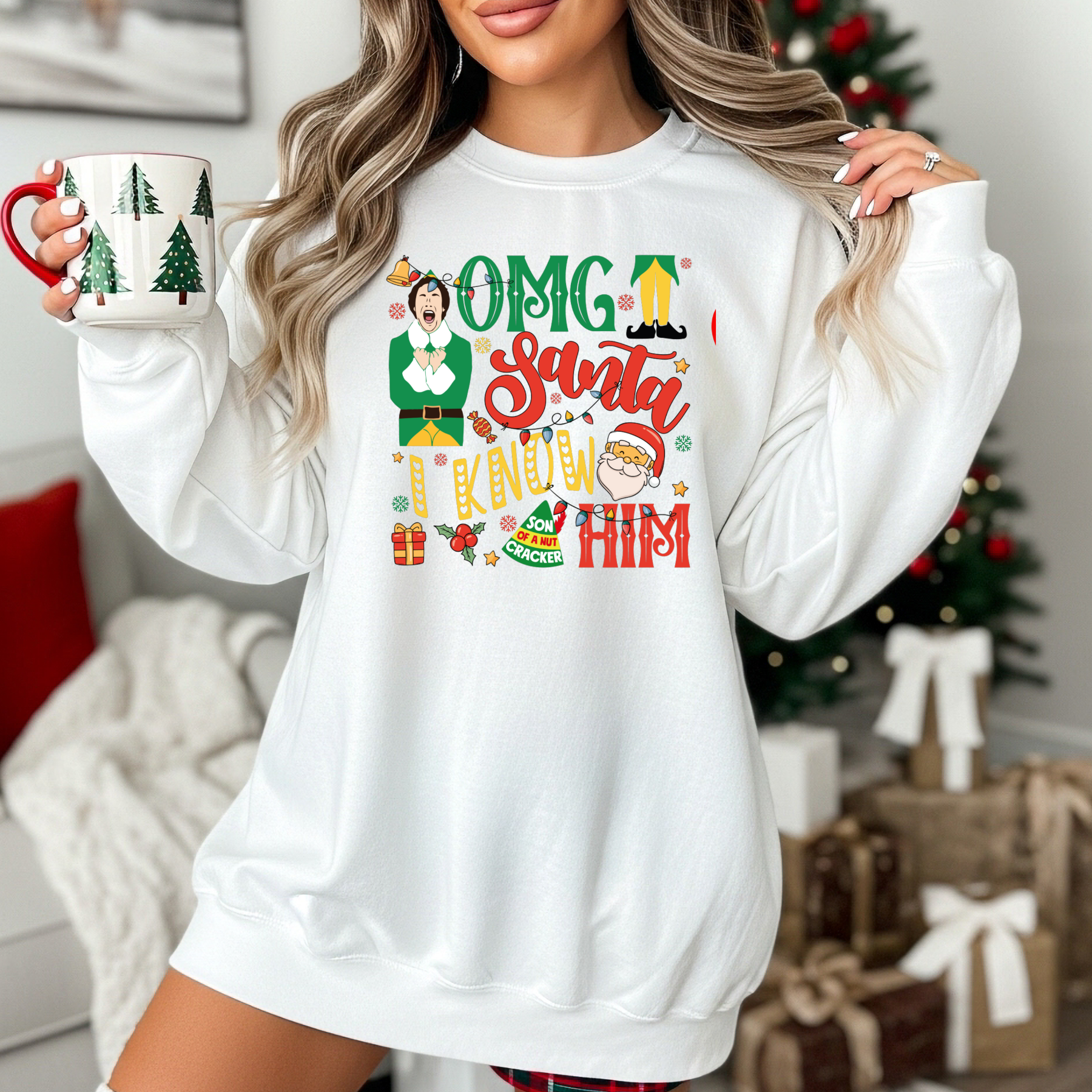 OMG SANTA! - THIN MATTE CLEAR FILM – TRANSFERS BY POPPY